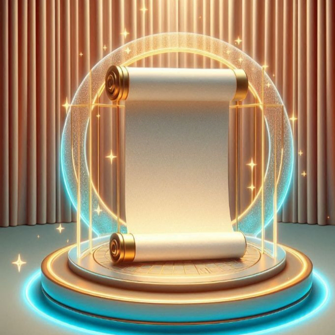 Futuristic Luxury Scroll Podium Diplay Instagram Post Template ...