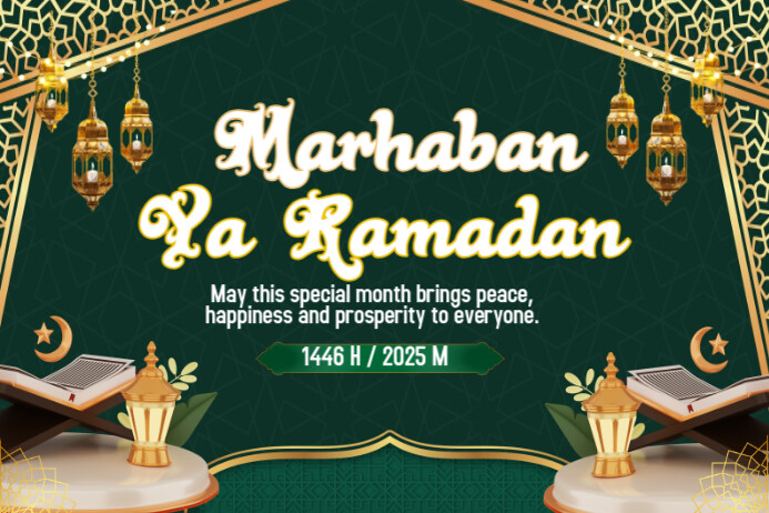 Plantilla de Futuristic Marhaban Ya Ramadan Poster | PosterMyWall