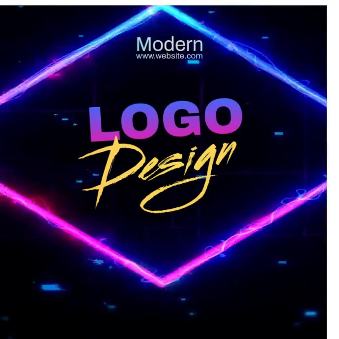 Plantilla de Futuristic Modern Digital Logo Design – Professional Brand ...