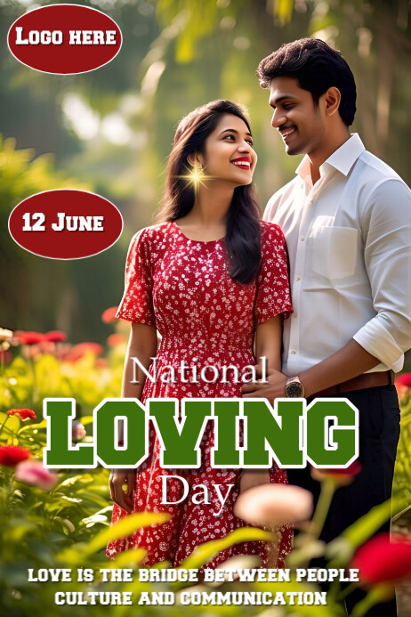 Futuristic National Loving Day Poster Template | PosterMyWall