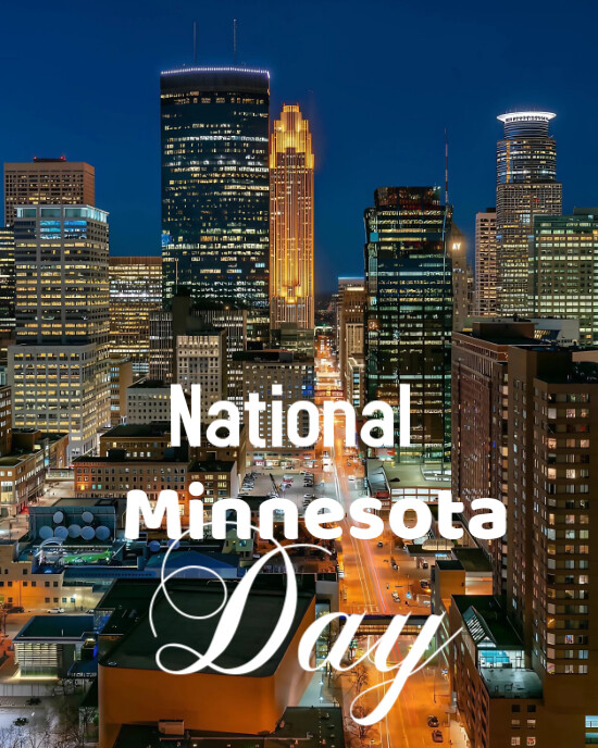 Futuristic National Minnesota Day Design Instagram Portrait Template ...