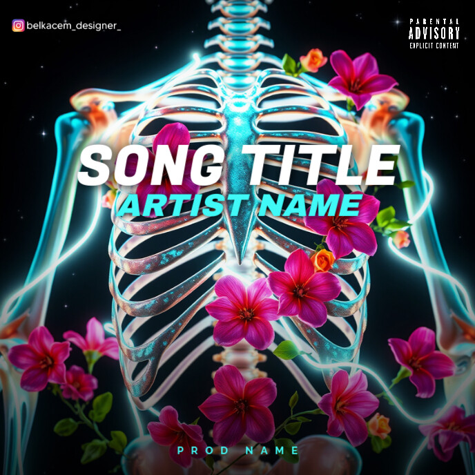 Copy of Futuristic Neon Body Album Cover | PosterMyWall