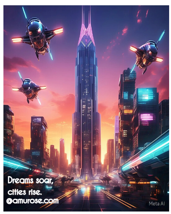 Futuristic Neon Lit Street Instagram Portrait Instagram Portrait ...