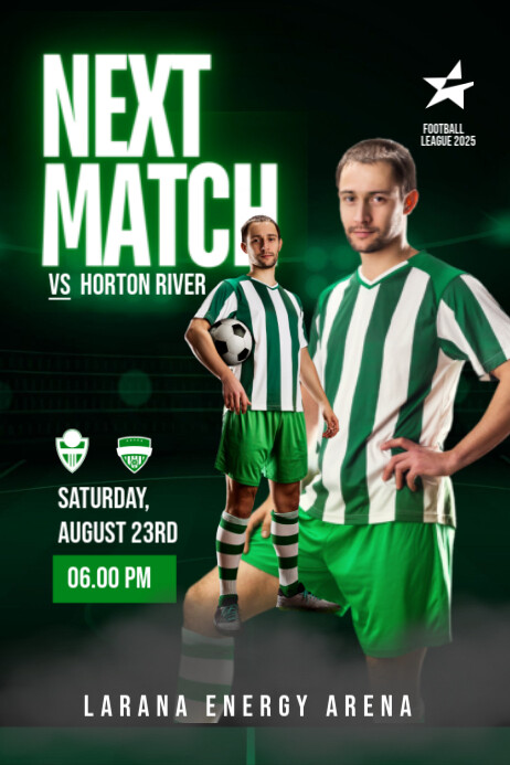 Futuristic Nextmatch Poster Template | PosterMyWall