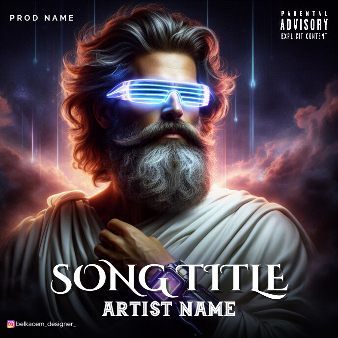 Futuristic Postermywll Album Cover Template | PosterMyWall