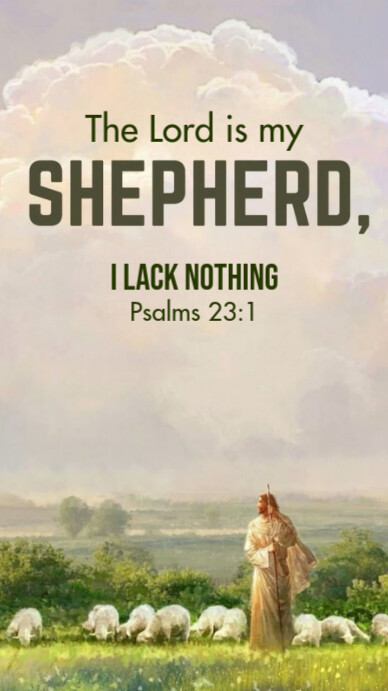Copy of Futuristic Psalms 23:1 Today's Bible Verse Instagram Story ...