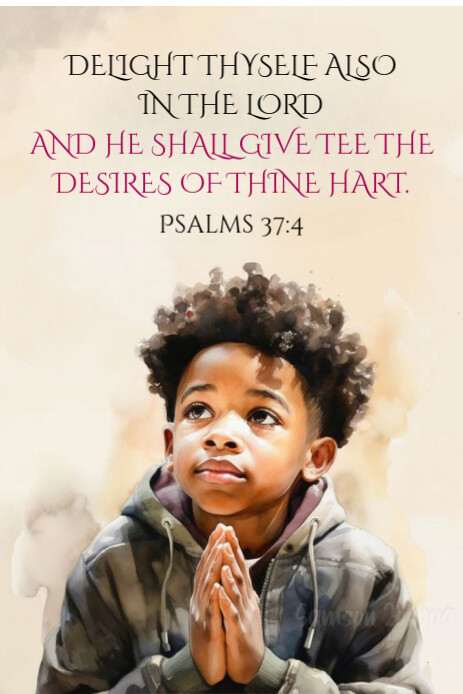 Futuristic Psalms 37:4 Today's Bible Verse Pinterest Graphic Template ...