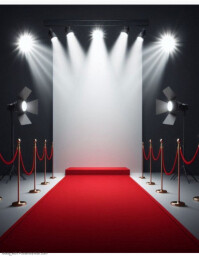 Light Red Carpet Stage Template | PosterMyWall