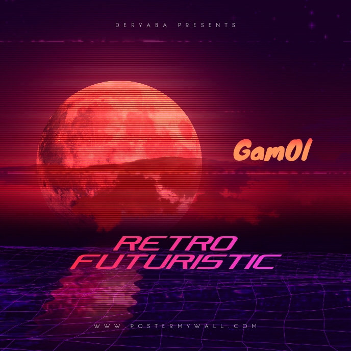 Futuristic Retro 80's CD Cover Art Template | PosterMyWall