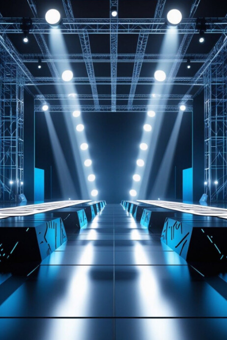 Futuristic Runway Glow Poster เทมเพลต | PosterMyWall
