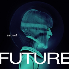 Futuristic Album Cover Sci-Fi Template | PosterMyWall