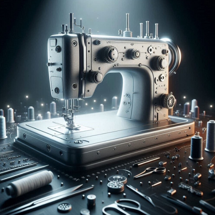 Futuristic Sewing Machine Instagram Post Template | PosterMyWall