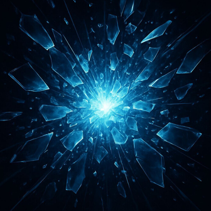 Modèle Futuristic Shatterburst Glass Explosion Instagram Post ...