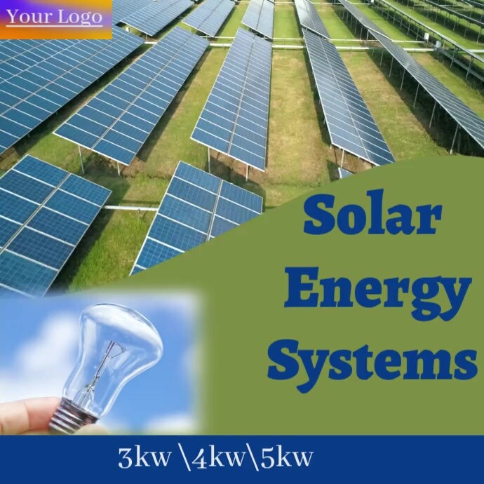 Futuristic Solar Panel Instagram Post Template | PosterMyWall