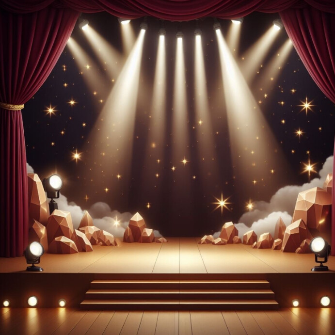 Futuristic Spotlight Stage Instagram Post Template | PosterMyWall