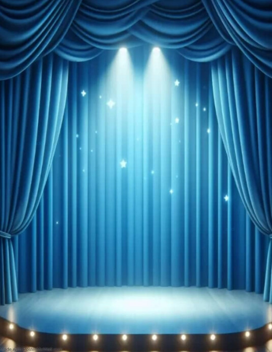 Copy of Futuristic Spots Light Stage Flyer (us Letter) | PosterMyWall