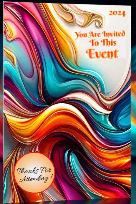 Futuristic Stunning Invitation Card Template | PosterMyWall