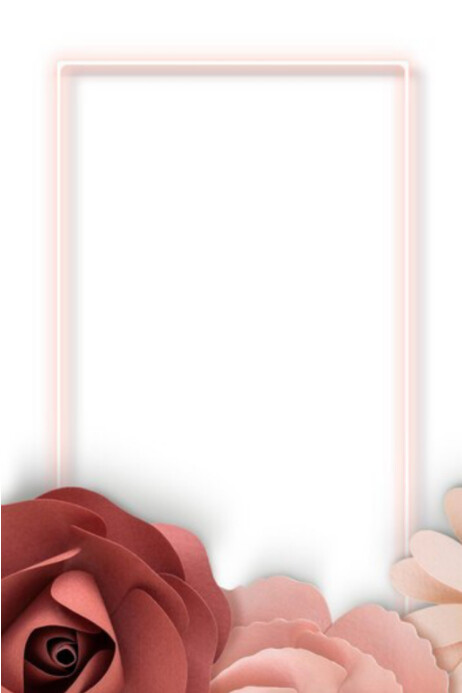 Copy of Futuristic Summer Flower Decorative Frame Poster | PosterMyWall