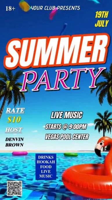 Copy of Futuristic Summer Template Design Instagram Reel | PosterMyWall