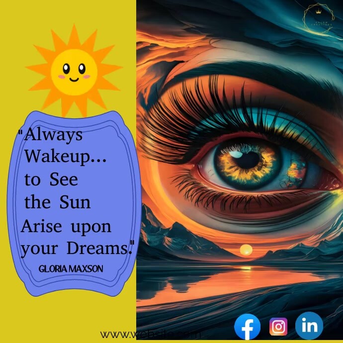 Futuristic Sunrise Instagram Post Template | PosterMyWall