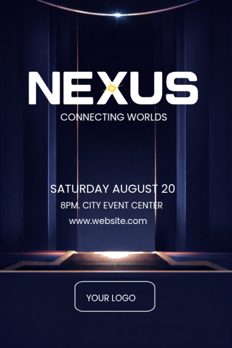 Futuristic Tech Event Poster Template | PosterMyWall