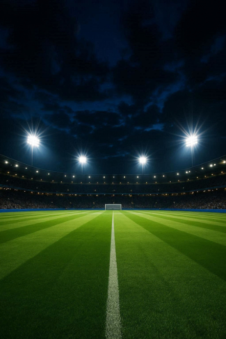 Futuristic Under The Stadium Lights Poster Template | PosterMyWall