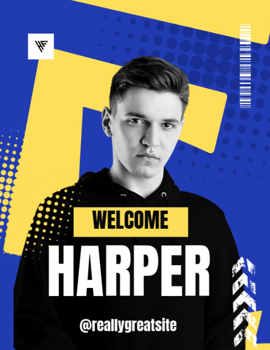 Copy of Futuristic Welcome Player Flyer (us Letter) | PosterMyWall