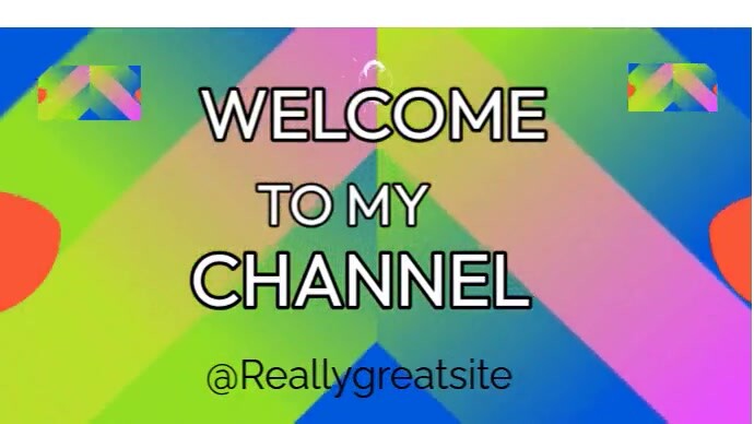 Futuristic Welcome To My Channel Intro Screen Template Digital Display ...