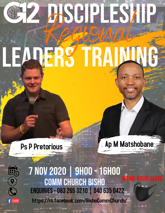 G12 Discipleship Training Template | PosterMyWall