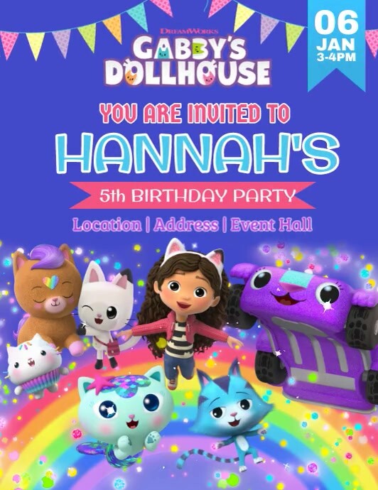 Copy of Gabby's Dollhouse | PosterMyWall