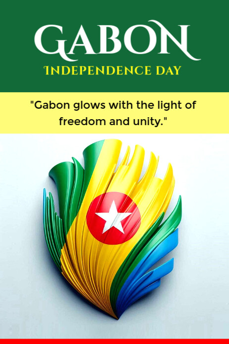 GABON INDEPENDENCE DAY Template | PosterMyWall