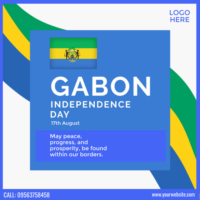 Plantilla de Gabon Independence Day | PosterMyWall