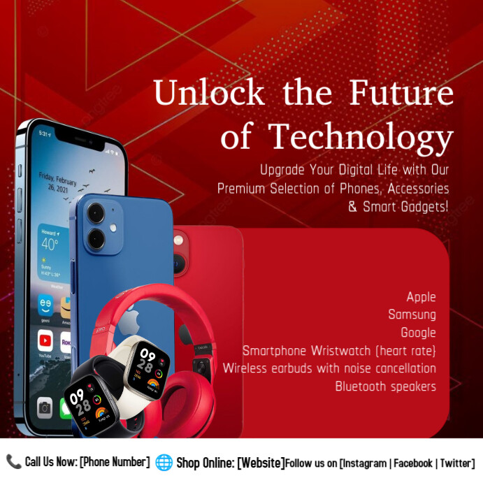 Plantilla de Gadget and Phone Flyer Design | PosterMyWall