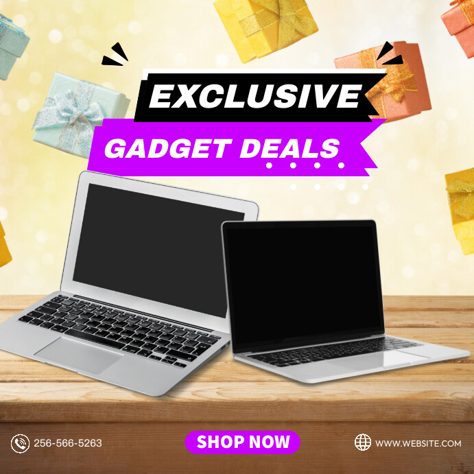 Modèle gadget template | PosterMyWall