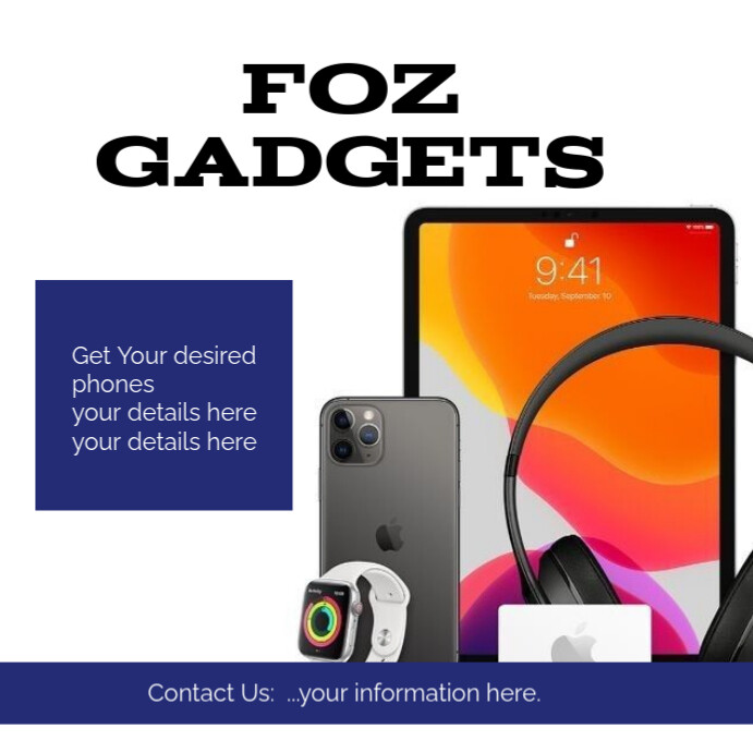 Gadgets Template | PosterMyWall