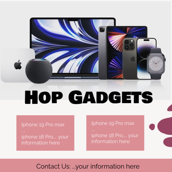Gadgets Template | PosterMyWall