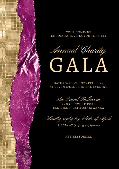 Gala Template | PosterMyWall