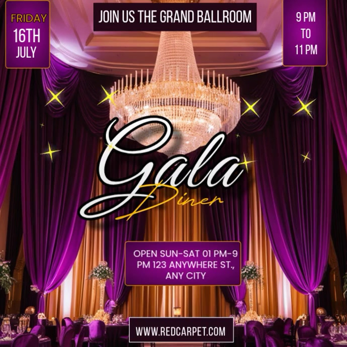 Gala dinner Templat | PosterMyWall