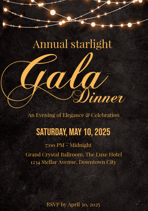 Copy of gala dinner | PosterMyWall