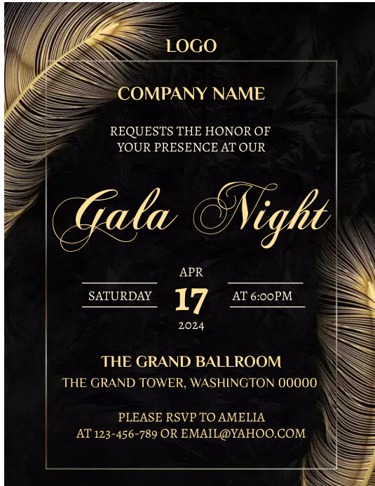 Gala flyer templates | PosterMyWall