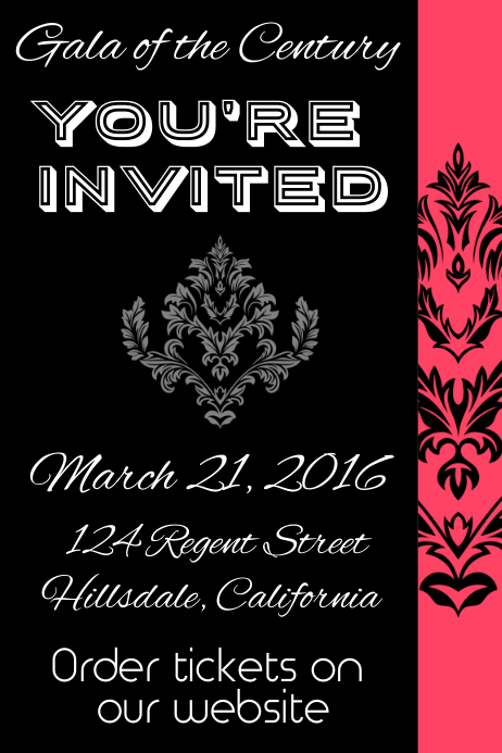 Gala Fundraiser Template | PosterMyWall