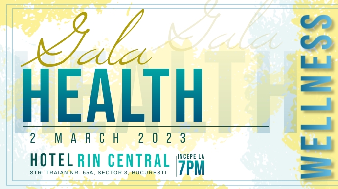 Gala Health - Wellness Event Yellow Template | PosterMyWall