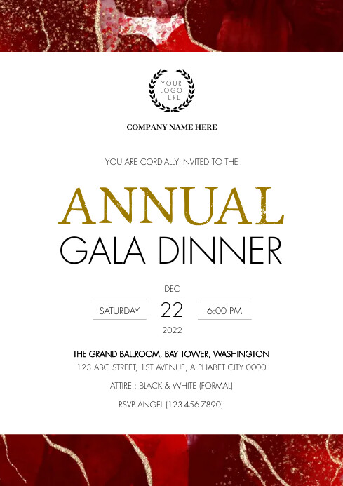 Gala Invitation Template | PosterMyWall