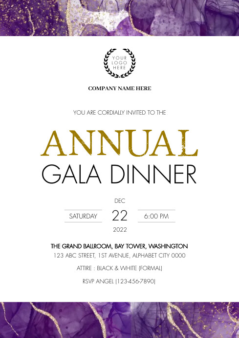 Gala Invitation Template | PosterMyWall