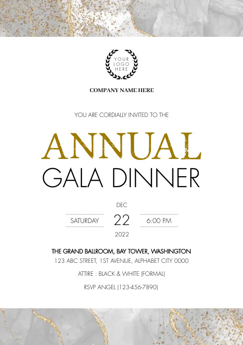 Gala Invitation Template | PosterMyWall