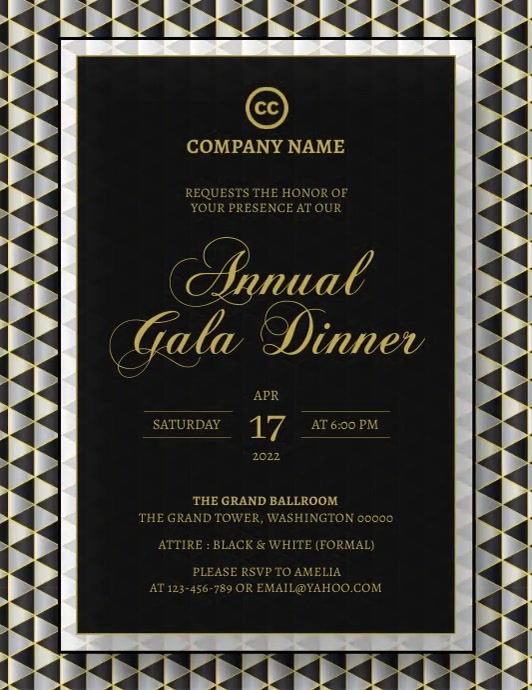 Gala Invitation Template | PosterMyWall