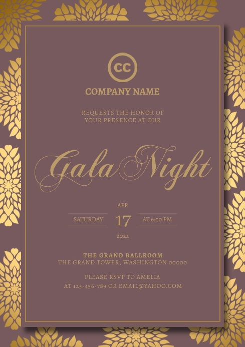 Gala Invitation Template | PosterMyWall