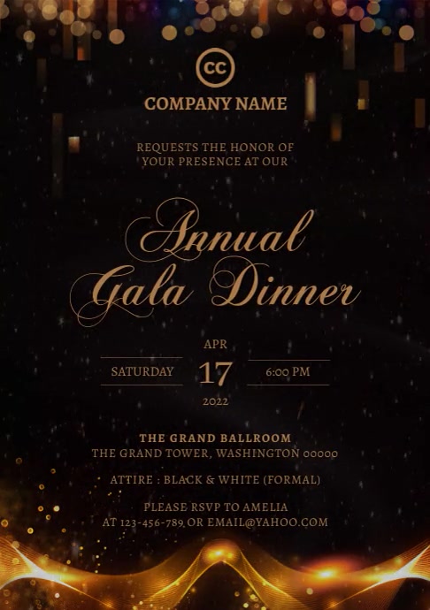 Gala Invitation Template | PosterMyWall