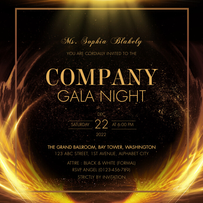 Gala Invitation Template | PosterMyWall