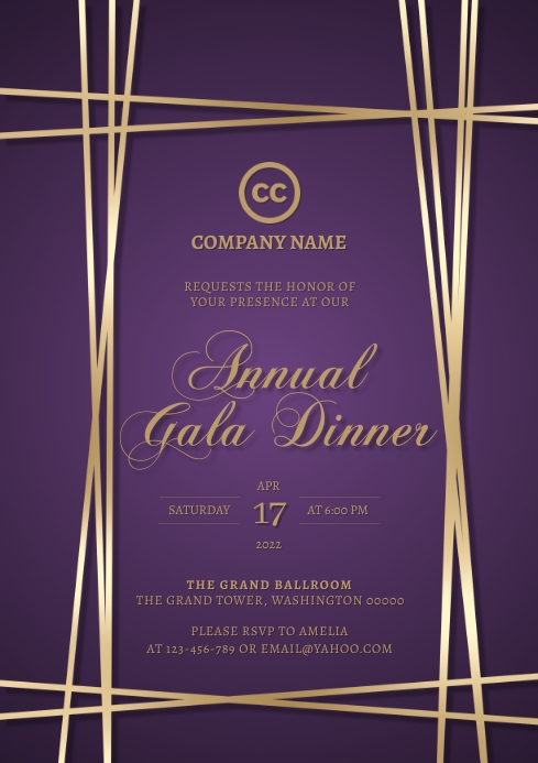 Gala Invitation Template | PosterMyWall